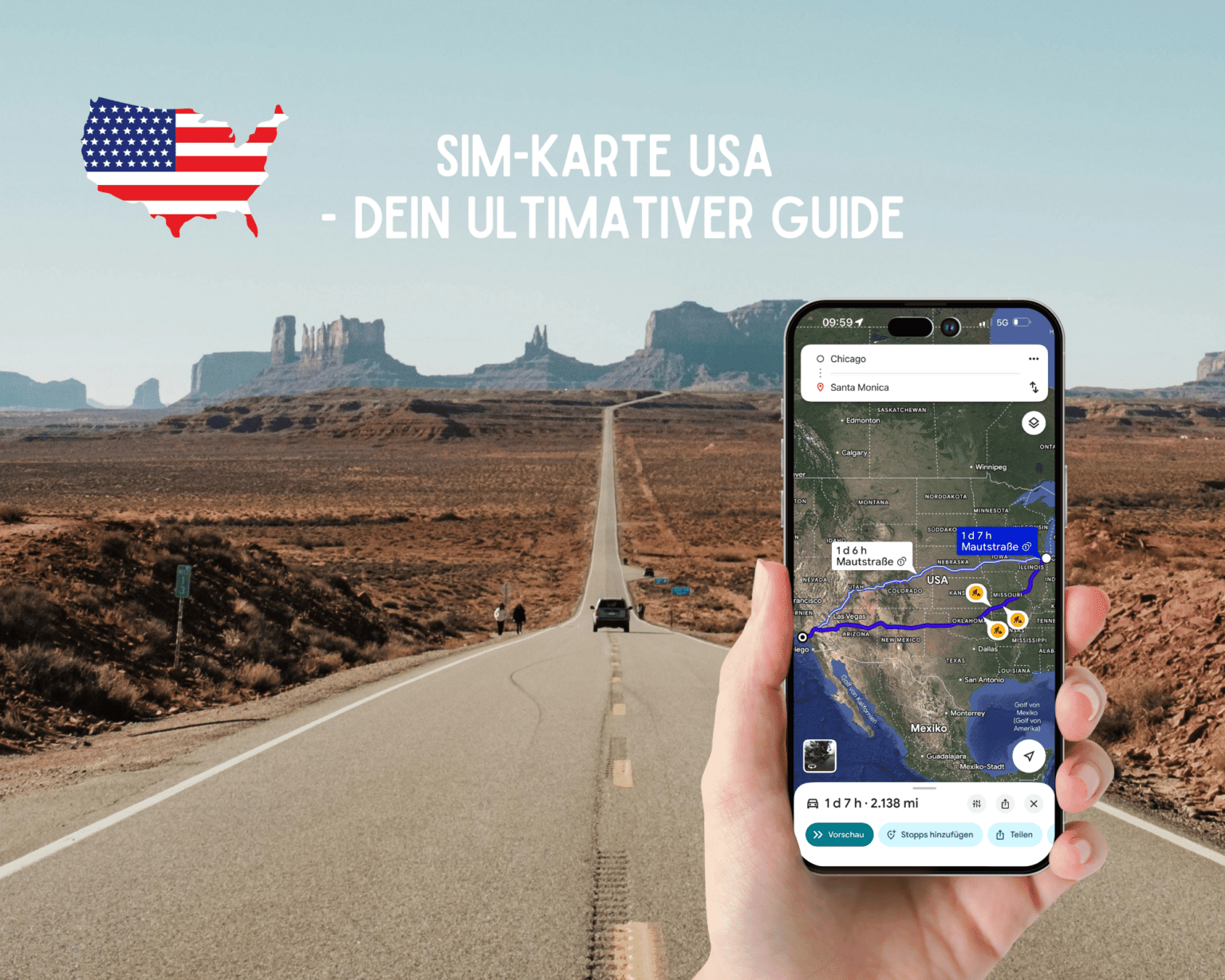 Beste SIM-Karte USA 2026: Vergleich lokale vs. eSIM